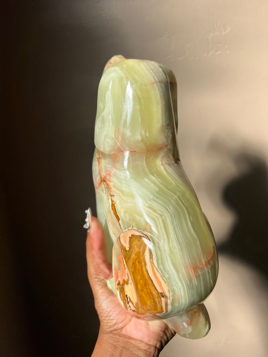 XL Green Onyx Dog – Gemzy